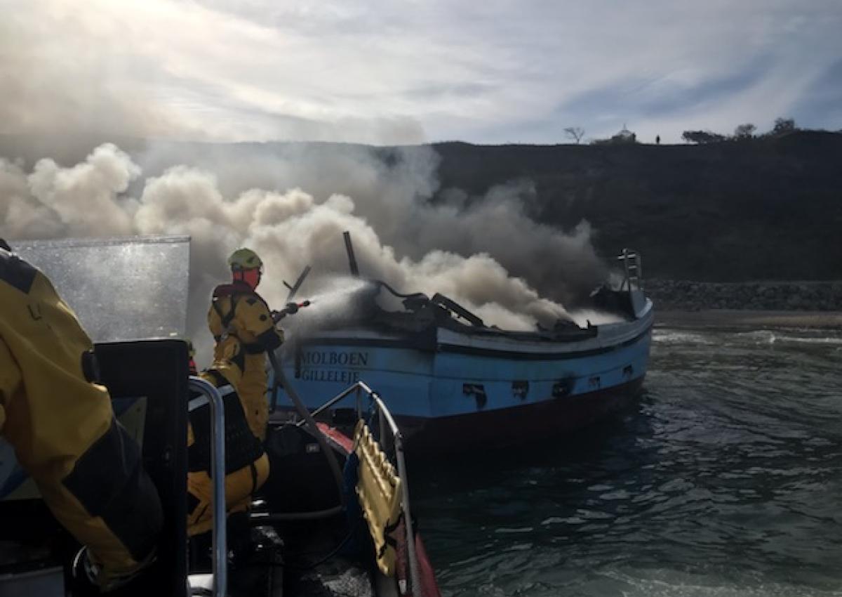 Brand i fiskekutter | Dansk Søredningsselskab
